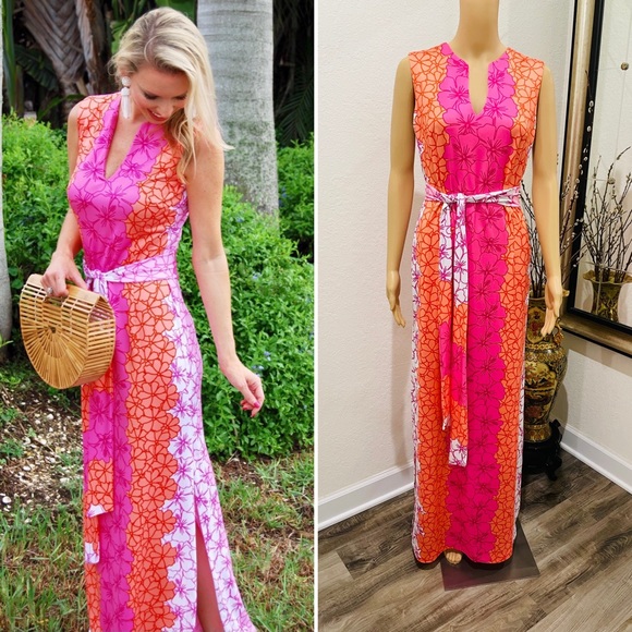 Rulon Reed | Dresses | Rulon Reed Print Maxi Dress Xs | Poshmark